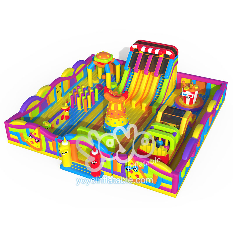 Fried Chicken Burger Snack Inflatable Theme Park YY-BP230501 | Yoyo ...