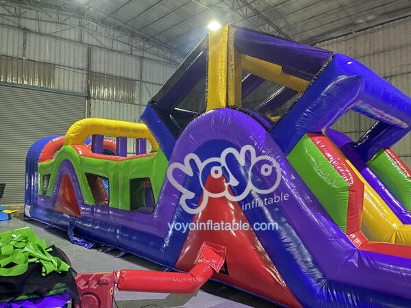 Dual Lane Inflatable Obstacle Course YY-OB230710 | Yoyo Inflatable