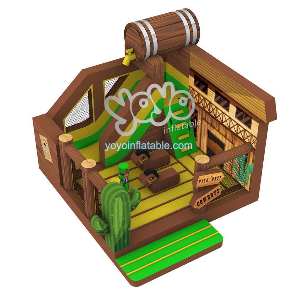 Wild West Cowboy Bounce House Combo YY-CO230713 | Yoyo Inflatable