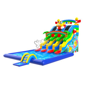 Floating Chicken Inflatable Pool Park YY-WSL240502 | Yoyo Inflatable